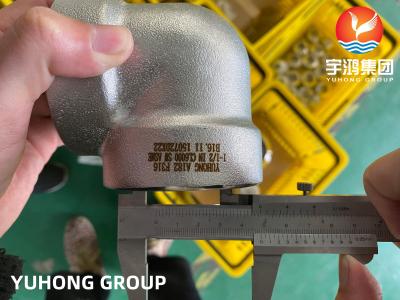 中国 ステンレス鋼の造られた付属品、ASME B16.11、NPT、SW、90°ELOW、3000#、6000# 販売のため