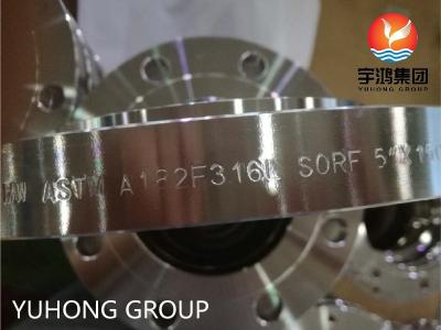 중국 ASTM A182 F316L 스테인레스 강은 부낸표면 단조 플랜지 B16.5 DN125 플랜지를 밟고 미끄러져 넘어집니다 판매용