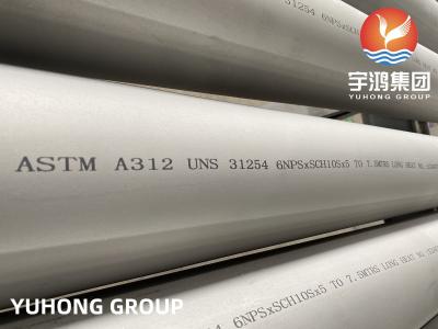 Cina Tubi di acciaio inossidabile del duplex di ASTM A312 S31254 per lo scambiatore di calore in vendita