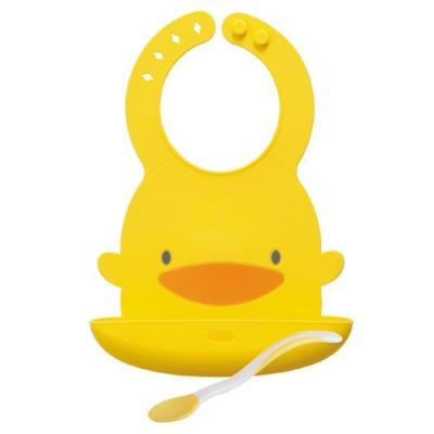 China Top Manufacturing FDA approved Waterproof Bib Baby Silicone Bib Easily Wipes Clean for sale