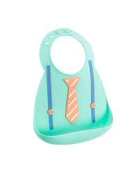 China Waterproof Easily Wipes Clean Baby Feeding Silicone Baby Bib With Crumb Catcher for sale