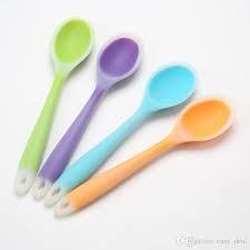 China High Quality LFGB Approved Silicone Baby Spoon for sale