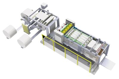 Cina 300 m/min Macchina di taglio per rotoli di carta C1400B-2 Rulli 1450 mm Lunghezza Funzionamento regolare in vendita