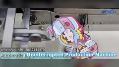 Automatic hang tag stringing machine