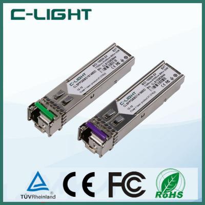 Cina 1.25Gb/s ricetrasmettitore ottico 20km, moduli compatibili di WDM BIDI di Cisco SFP in vendita