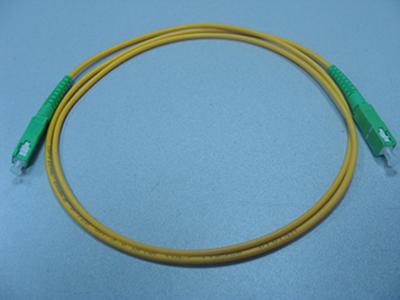 中国 単モード ポリ塩化ビニールの繊維光学のパッチ・コード SC/APC の単信 3.0mm 販売のため