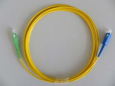 中国 SC/UPC SX SM 0.9mm への黄色いポリ塩化ビニールの繊維光学パッチ ケーブル SC/APC 販売のため