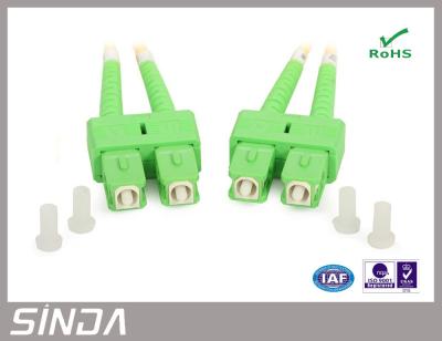 Cina Il cavo di toppa ottico dello Sc ha personalizzato il giallo FTTH di colore del cavo del duplex 2.0mm LSZH di MP in vendita