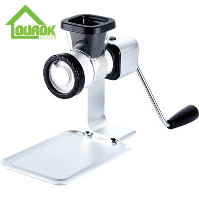 China Aluminum Meat Grinder With Defrosting Tray/sausage maker/meat mincer/food grinder/manual meat/hand crank meat grinder for sale