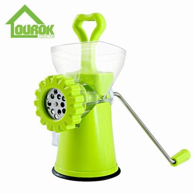 China Homehold Manual Plastic Meat Grinder with Sausage Filling/sausage maker/meat mincer/food grinder/manual meat grinder for sale