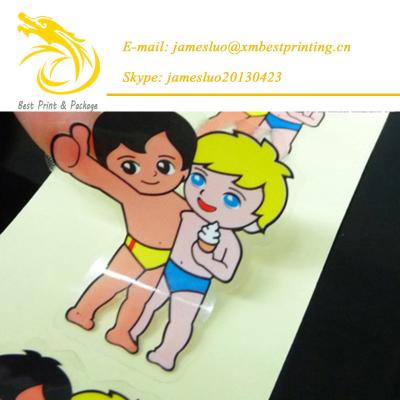 China Customized Printed Plastic Stickers for sale