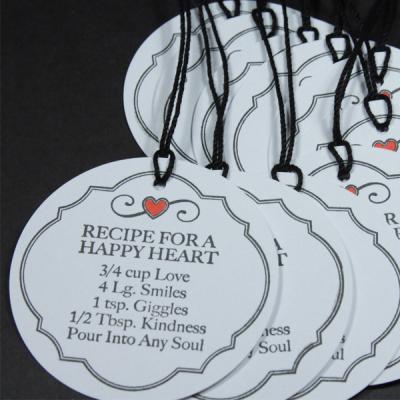 China 2018 Customized Rounded Hang Tags for sale