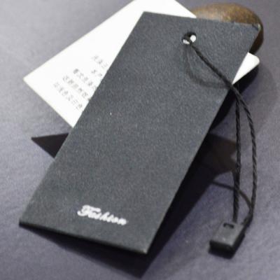 China Custom Printed Black Hang Tags for sale