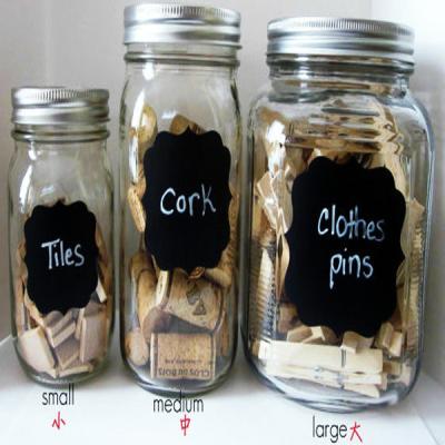 China 2015 Custom printed chalkboard Labels for jar for sale