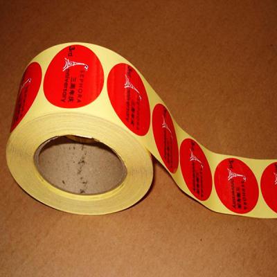 China 2015 Custom printed rounded stickers on a roll for sale