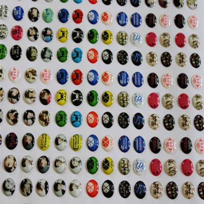 China customized domed epoxy resin stickers for sale
