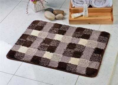 Cina Anti stuoia del pavimento scivoloso della miscela del microfiber bianco nero di modo per la stanza/toilette del bagno in vendita