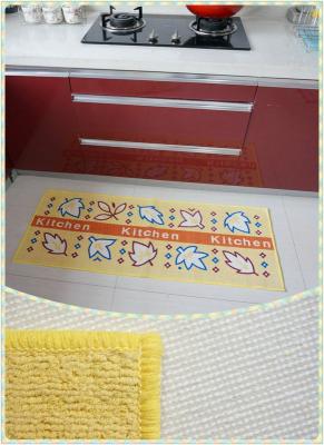 Cina Il cotone riciclato ha personalizzato le stuoie del pavimento della cucina per la decorazione domestica in vendita