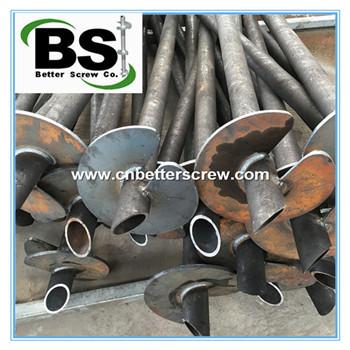 China hot dipped galvanized helical pier screw pile with bearing plate for sale for sale