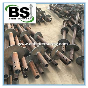 China hot dipped galvanized helical pier ground screw anchor with bearing plate for sale for sale