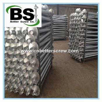 China hot sale galvanized ground screw anchor helical pier ground screw anchor with bearing plate for sale