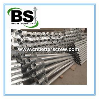 China galvanized ground screw anchor helical pier ground screw anchor with bearing plate for sale