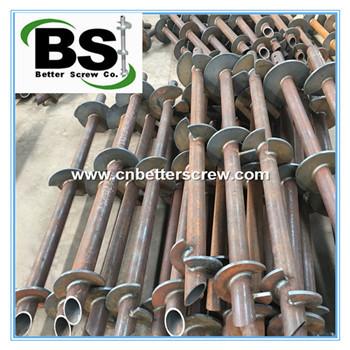 China hot dipped galvanized helical pier screw pile anchor with bearing plate for sale for sale