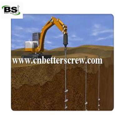 China construction material screw anchor or helical pile for foreign market for sale