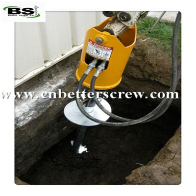 China helical ground screw pile/ground helical screw anchor/steel screw anchor for sale