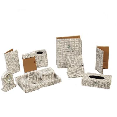 China Wholesale novelty hotel amenities holders+leather hotel amenities+hotel accessories set for sale