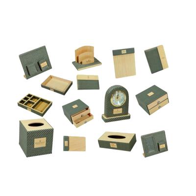 China Chines handmade hotel guest room leather amenities hotel supply for sale