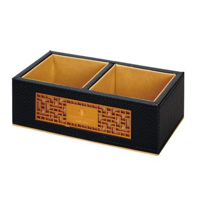 China 2018 New Design Double Tea Box for Hotel for sale
