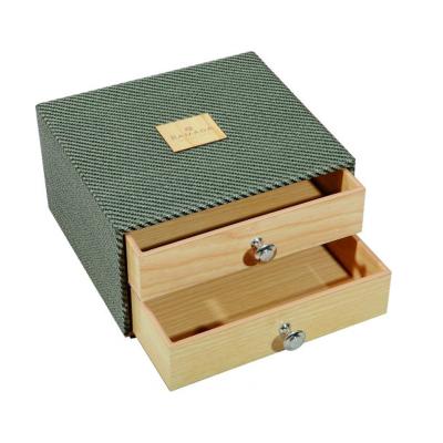 China Fashion cheap high quality leather double layer consumable box for sale