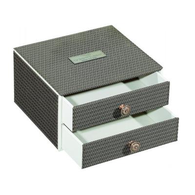 China 2018 newest cheap price high quality leather double layers consumable box for hotel guest room for sale