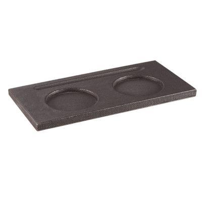China New non-slip PU coasters promotional gift leather cup mat daily heat insulation cup mat for sale