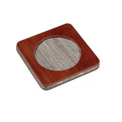 China Premium PU Leather Coaster, antiskid coaster, leather cup mat for sale