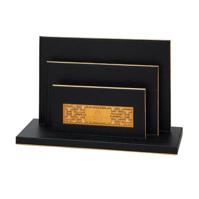 China Black wooden magazine rack for hotel for sale