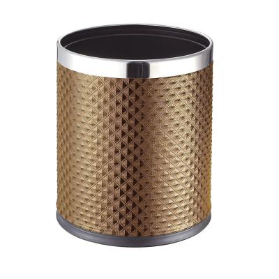 China Leatherette stainless steel dustbin/luxury hotel supplies for sale