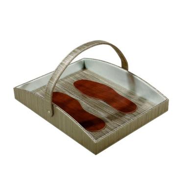 China Hot Selling Competitive Price Custom PU Leather Shoes Basket for sale