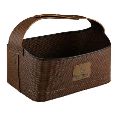 China Super Quality Factory Low Price Custom Leather Shoe Basket for Hotel Supplie for sale