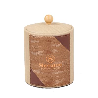 China Hotel Supplies PU Leather Ice Bucket for sale