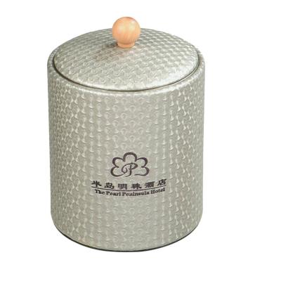 China Upmarket high quality hotel/bar leather ice bucket for sale