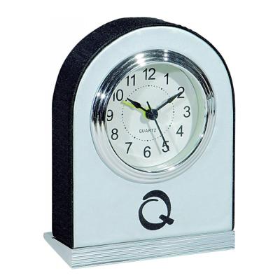 China Genuine leather fashion clock for sale