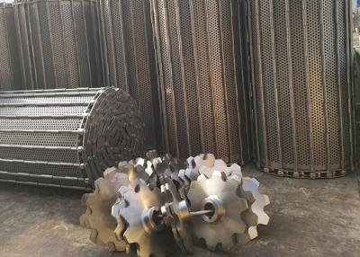 China Honeycomb High Temp Conveyor Belt With Baffle , Strong Tension Balanced Weave Belt for sale