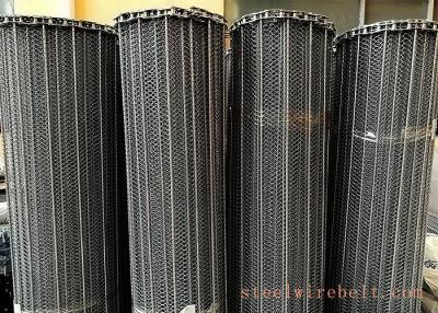 Cina Cinghia durevole del cavo dell'acciaio inossidabile, nastro trasportatore di collegamento a catena di pulizia dell'alimento in vendita