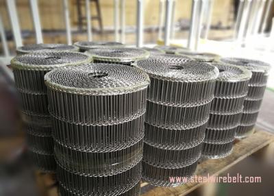 China Flat Flex Wire Mesh Belt , Stainless Steel Flat Wire Conveyor Belt Alkali Resisting for sale