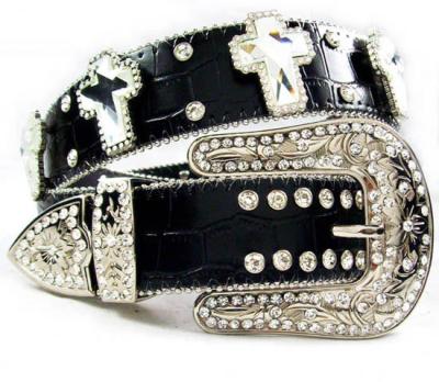 China factory direct cowgirl cross concho crystal belt for sale