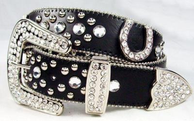 China western cowgirl horseshoe rhinestone bling belts for sale