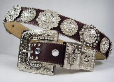 China low price women rhinestone belts with sunflower decorative for sale