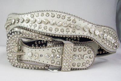 China unique style wave belts with shinny rhinestone for sale